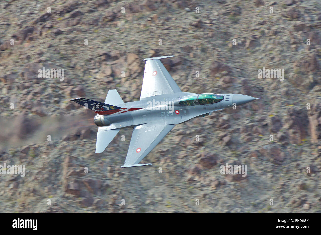 Close Up Shot Of A Royal Danish Air Force F-16 Fighting Falcon Jet ...