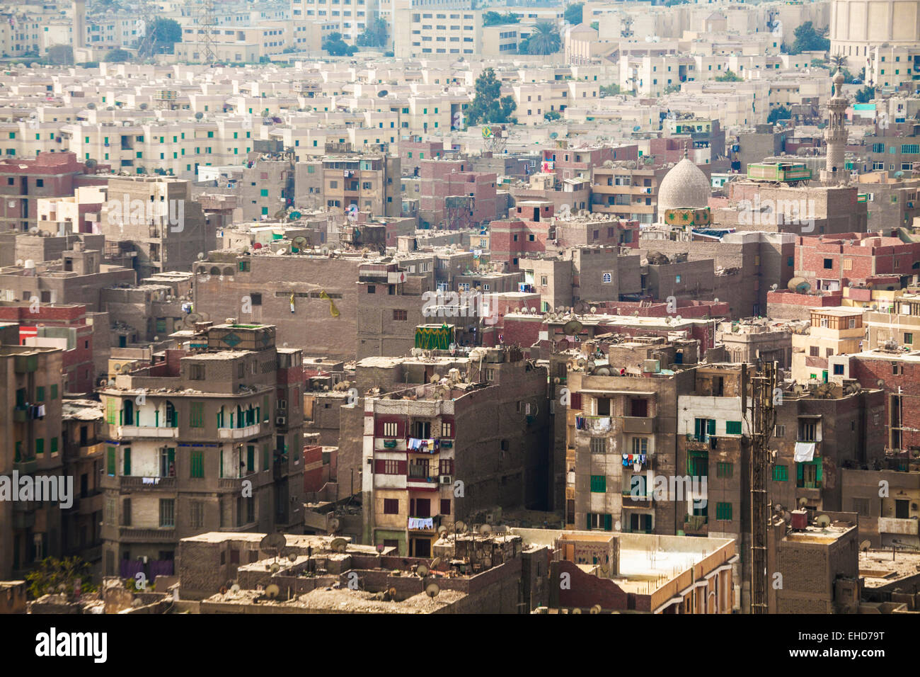 View over Cairo from the Citadel Stock Photo - Alamy