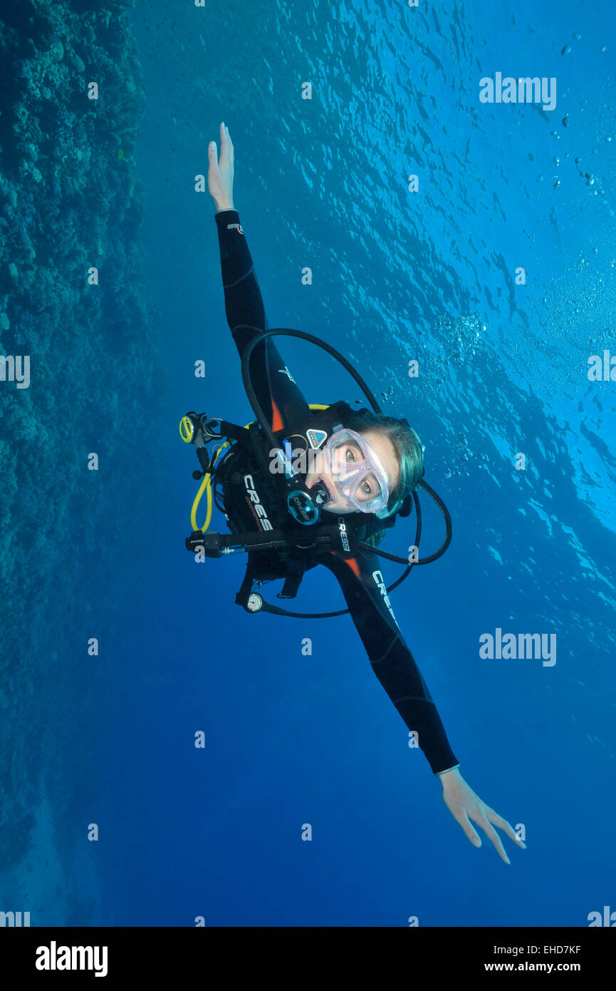 Scuba girl hi-res stock photography and images - Alamy