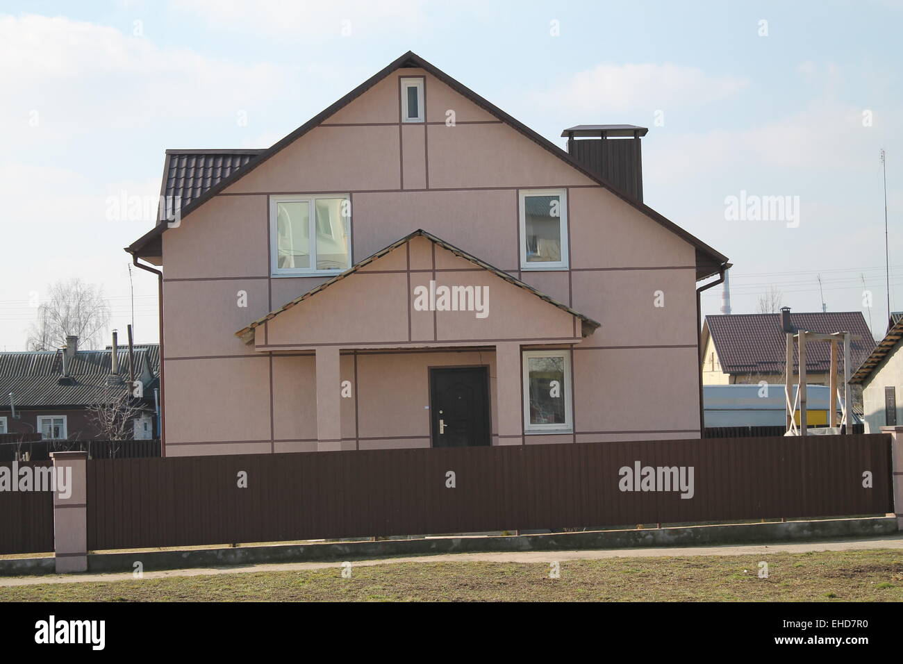 modern style under metal roof two level house with garage, March ...