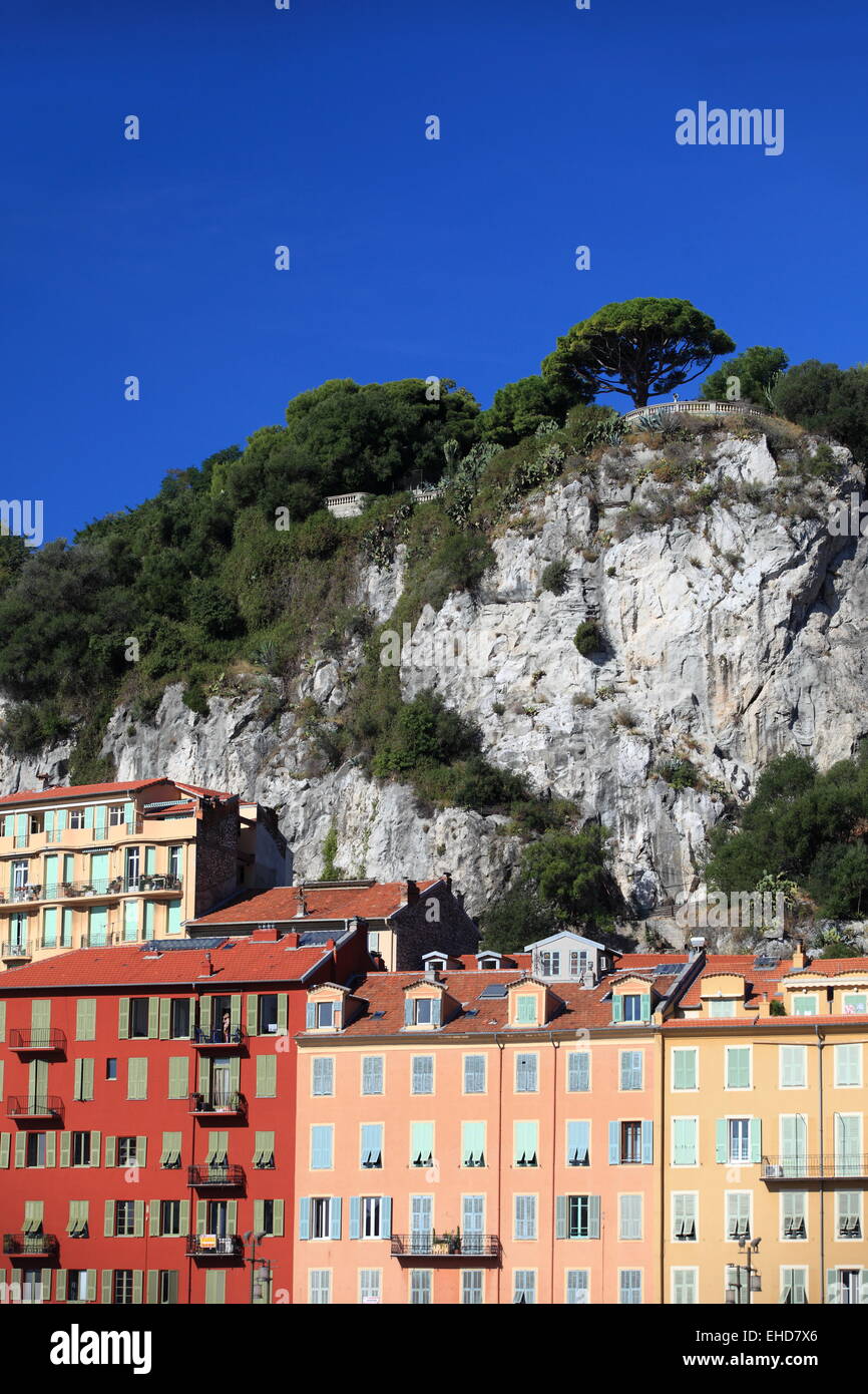 Building in front of the harbor of Nice, French Riviera Stock Photo - Alamy