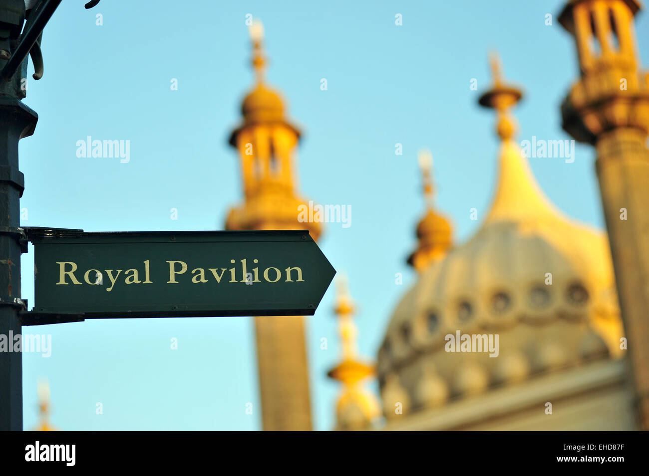 Royal pavilion sign post hi-res stock photography and images - Alamy
