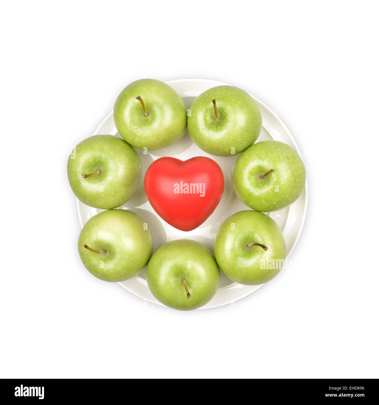 Red apple and red heart hi-res stock photography and images - Alamy