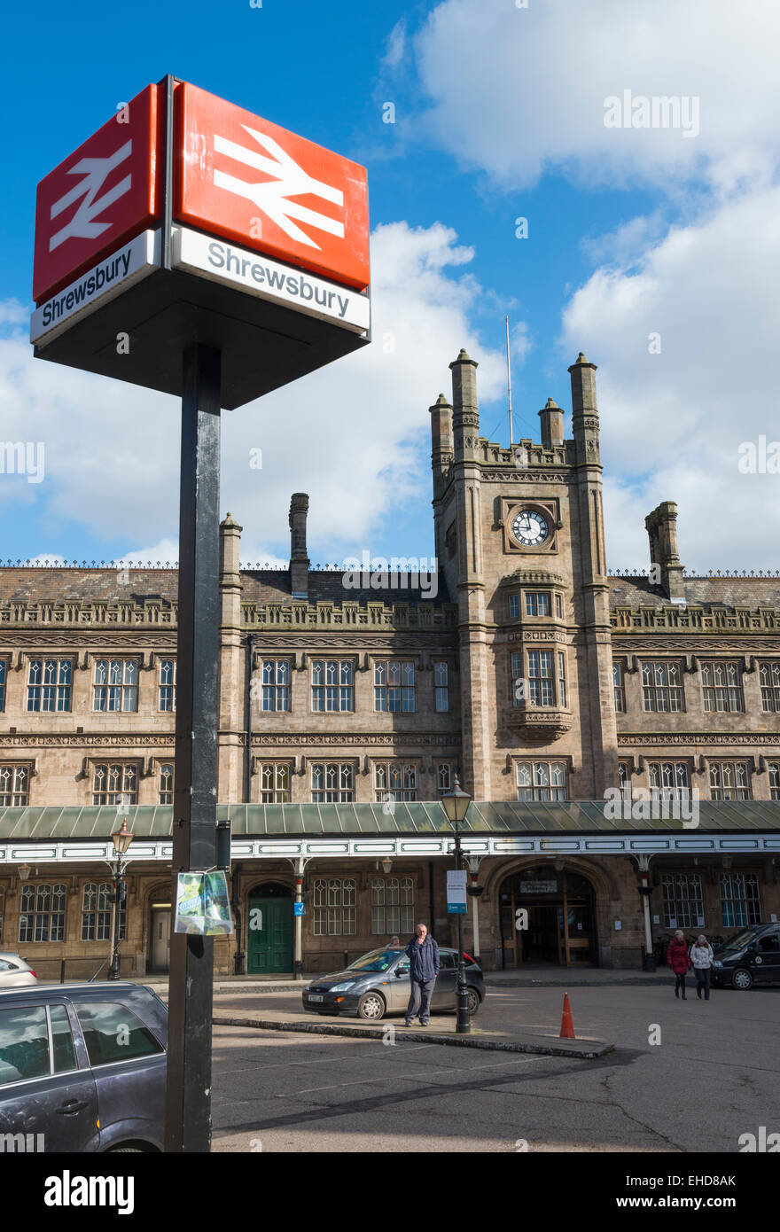 Shrewsbury railway station shrewsbury shropshire hi-res stock ...