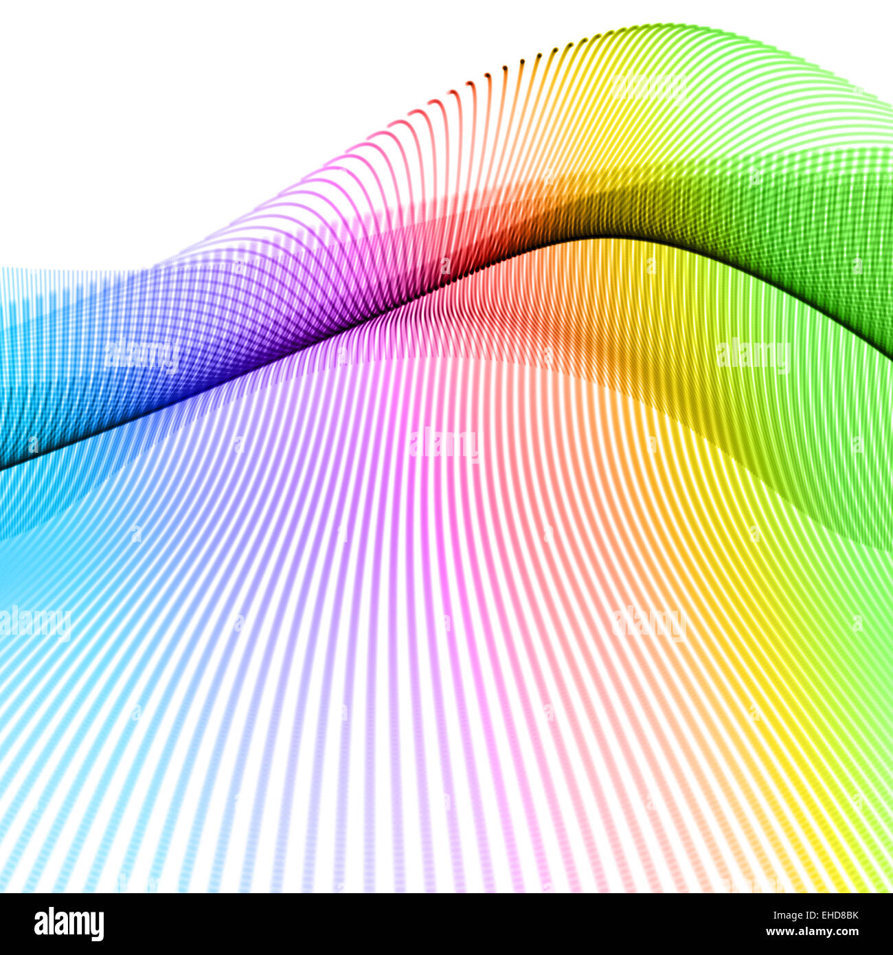 wavy bright neon background in perspective Stock Photo - Alamy