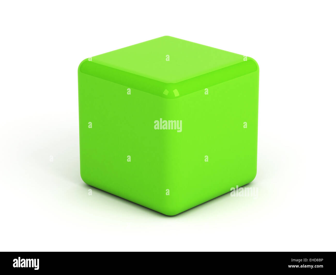 green box over white Stock Photo - Alamy