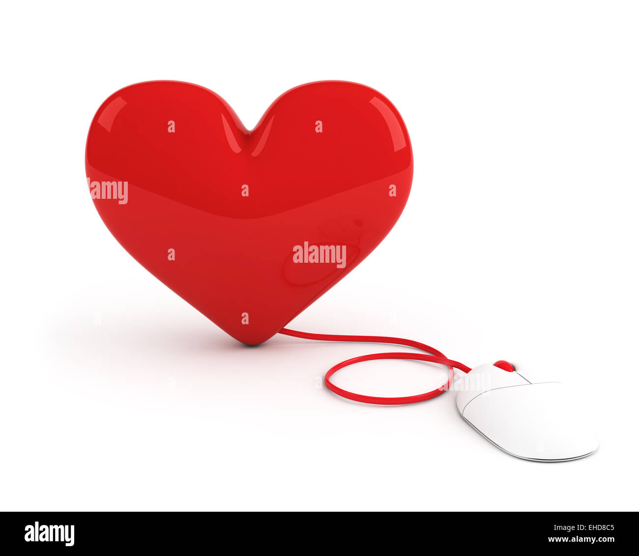 Mouse with heart Cut Out Stock Images & Pictures - Alamy