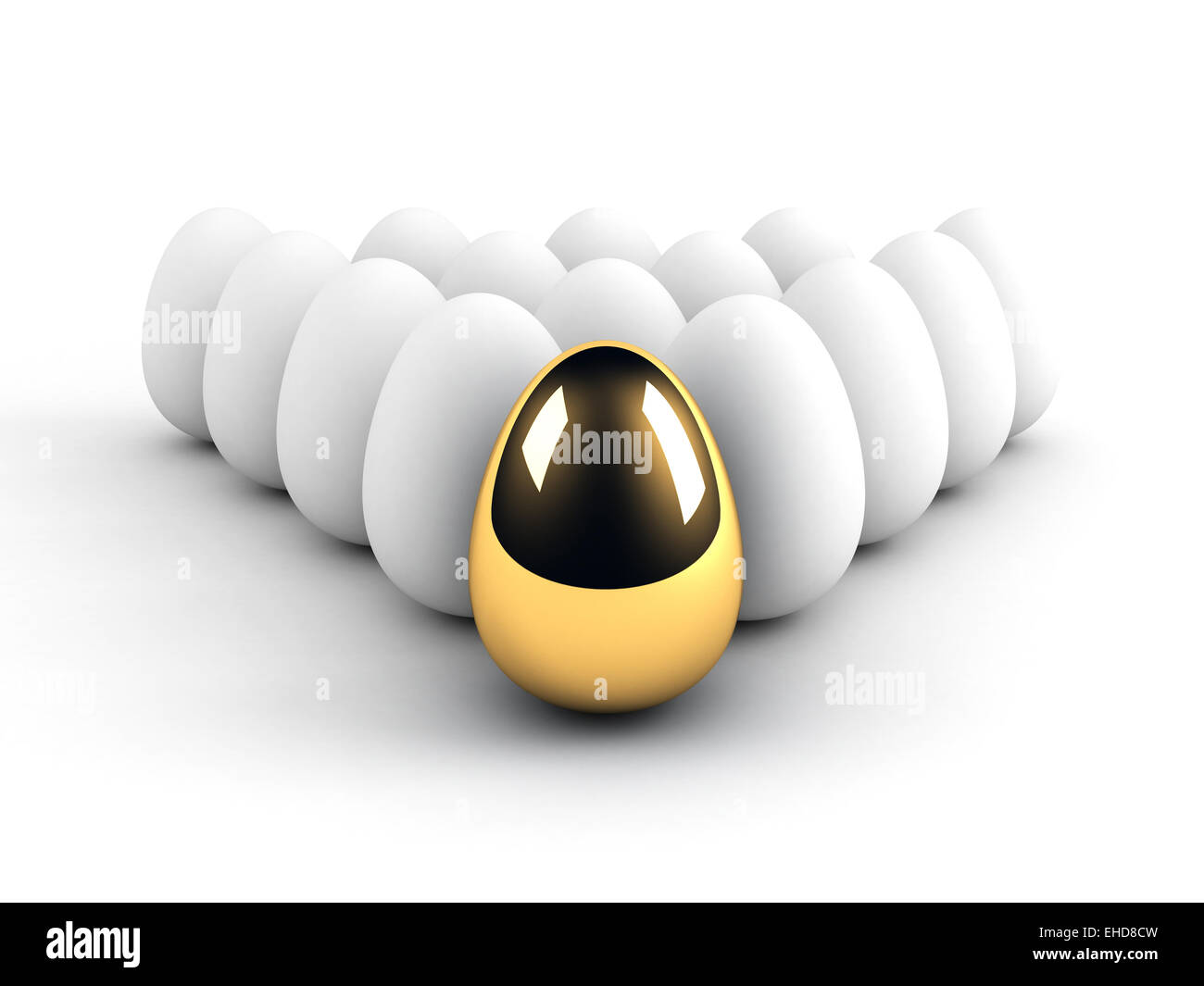 unique egg leadership concept Stock Photo - Alamy