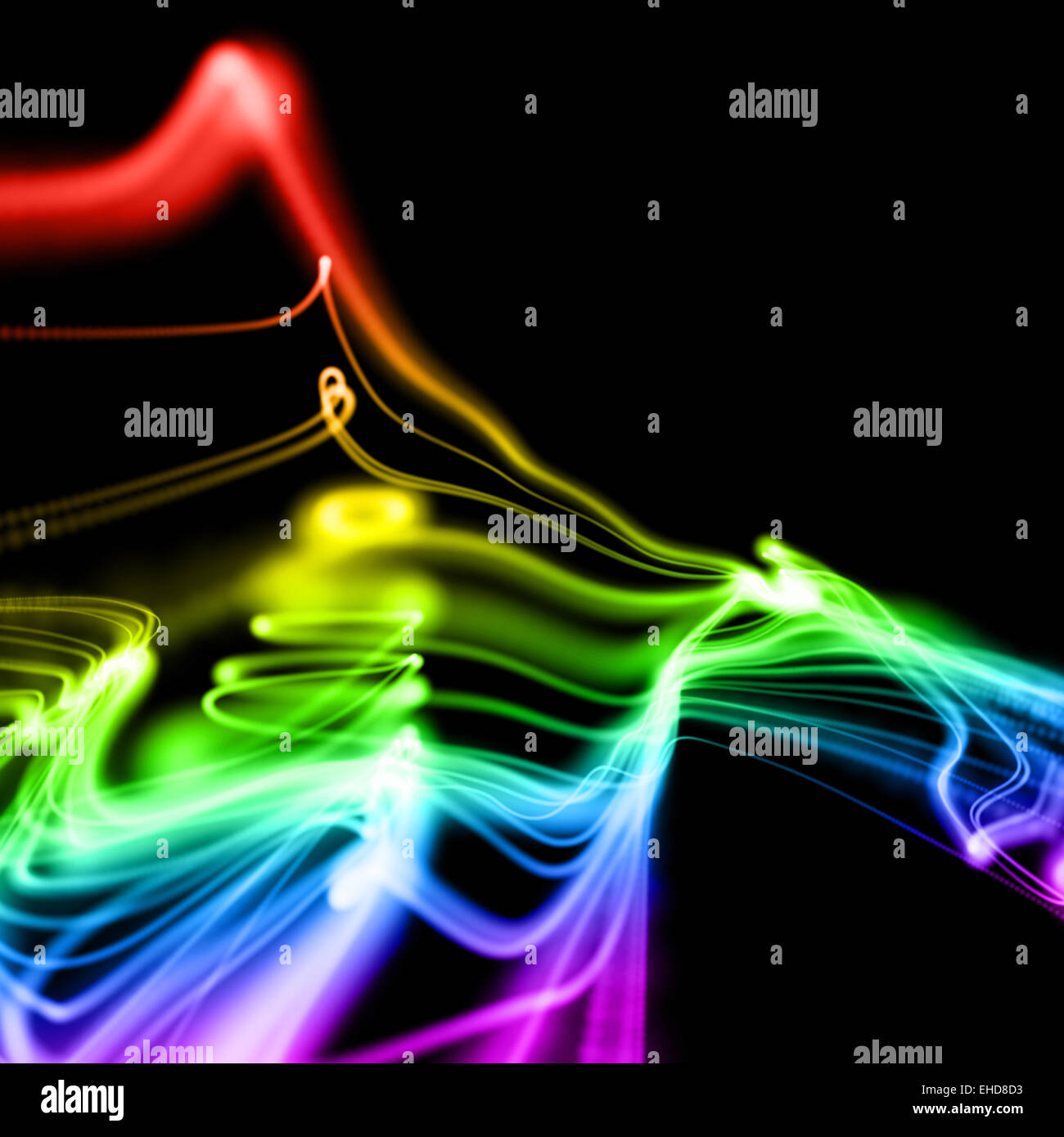 bright colorful wavy smooth background Stock Photo - Alamy