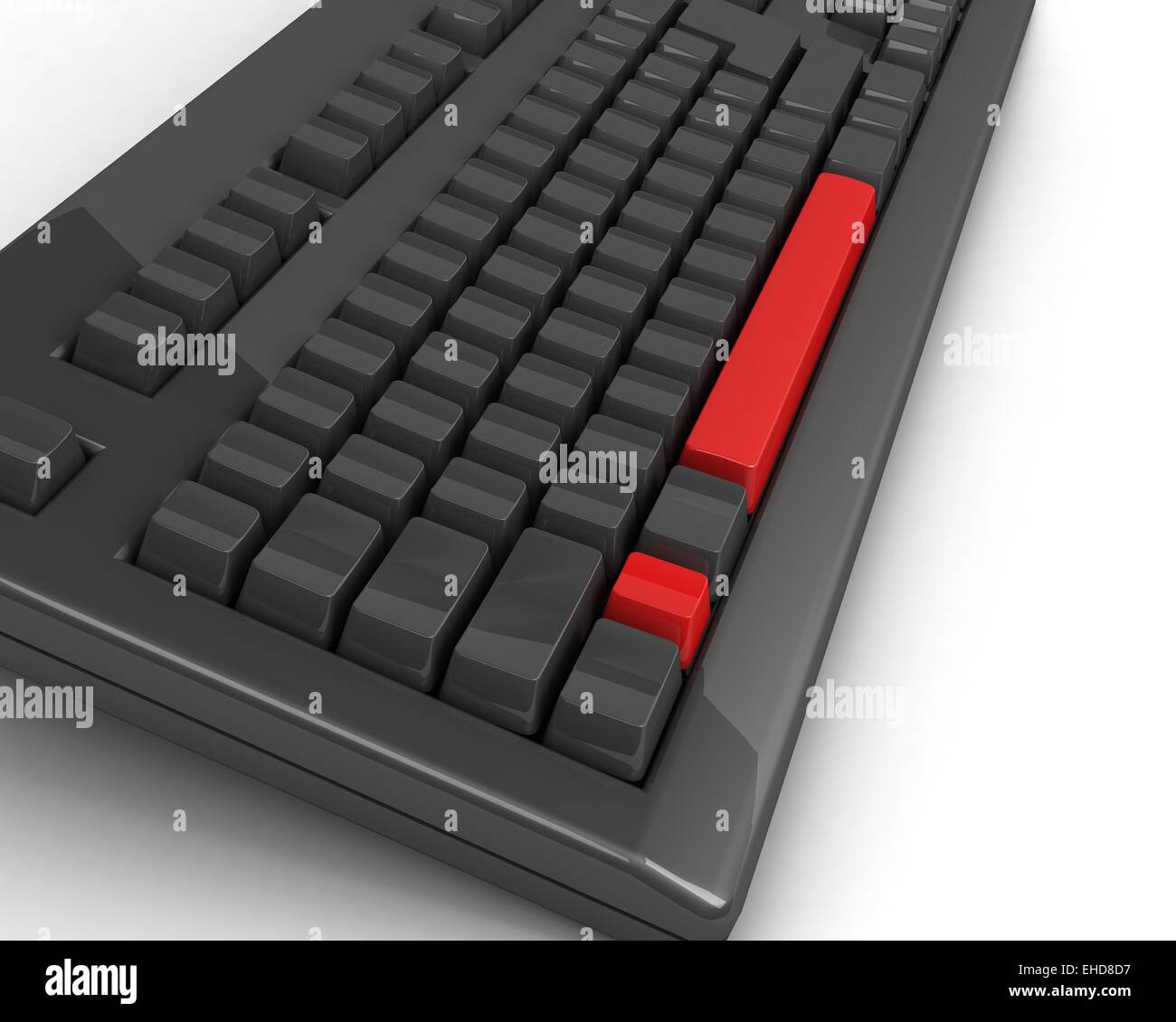 keyboard with exclamation mark Stock Photo - Alamy