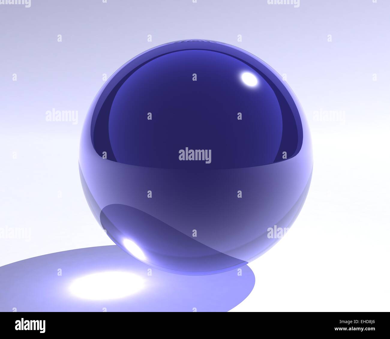 blue glass sphere Stock Photo - Alamy