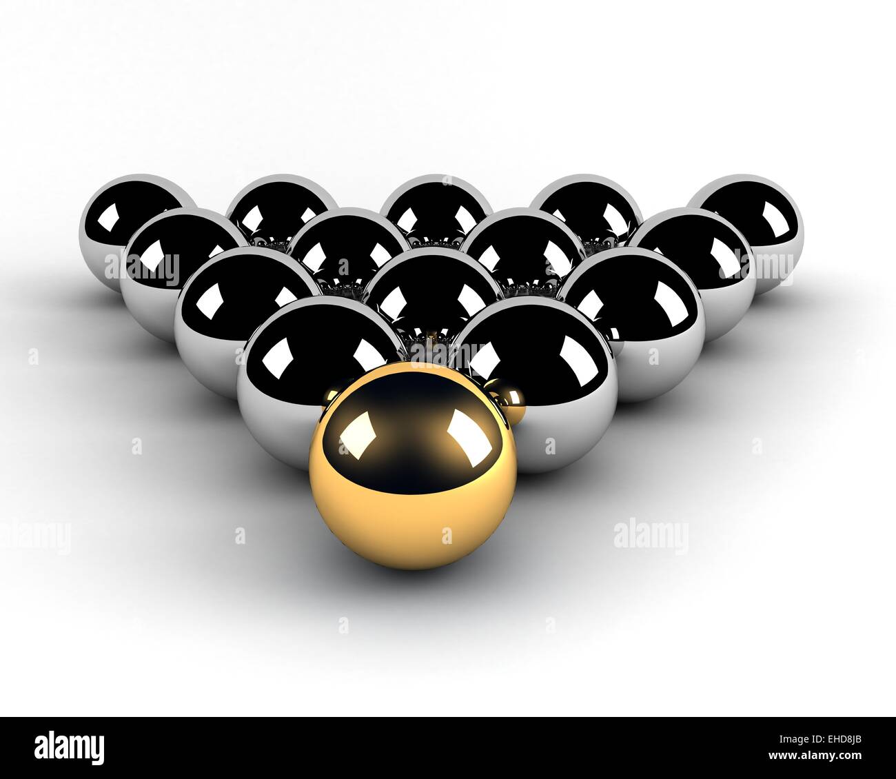 golden sphere leadership concept Stock Photo - Alamy