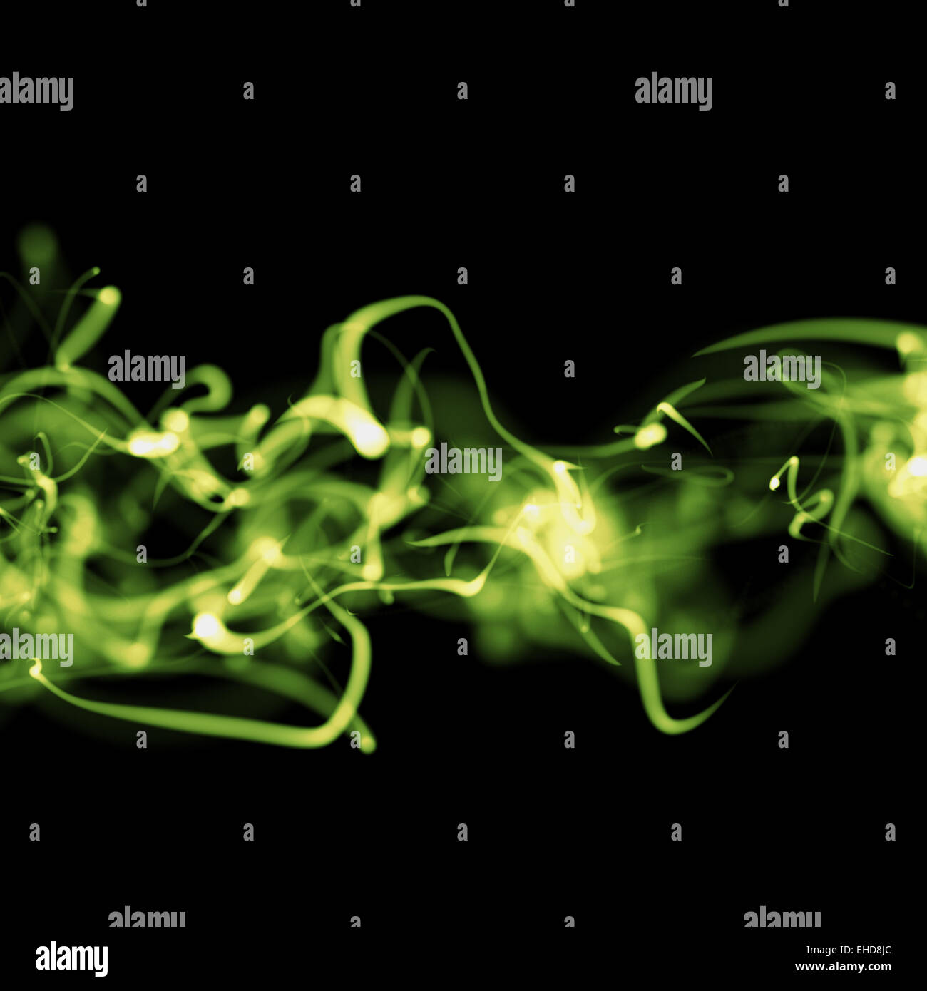 Green particle background hi-res stock photography and images - Alamy