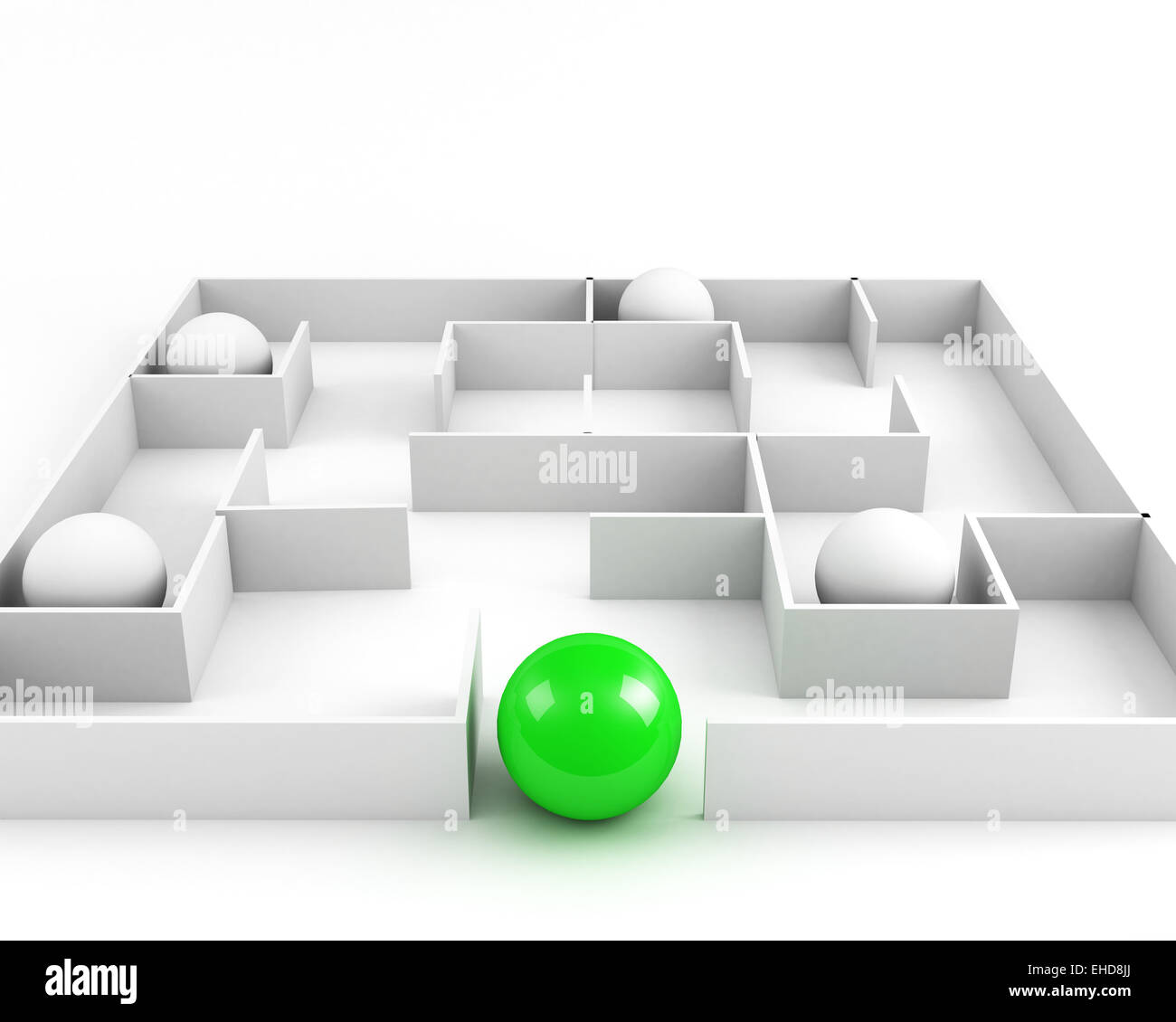 green way out. leadership concept Stock Photo - Alamy