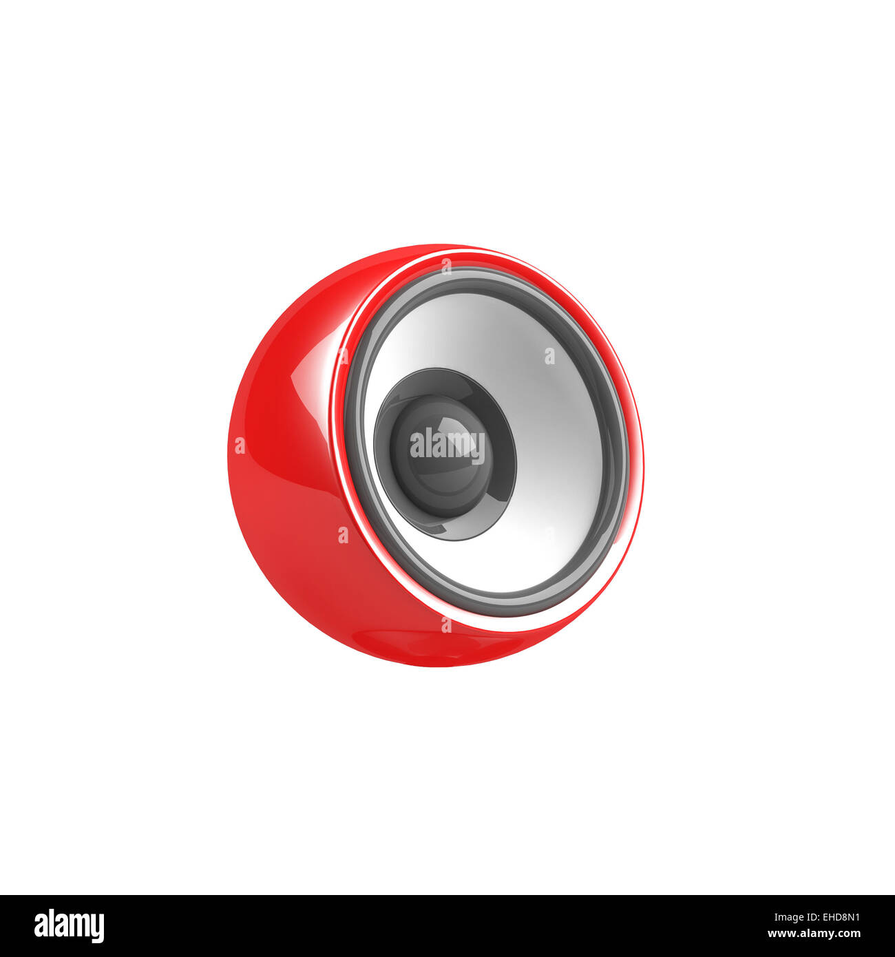 red speaker isolated Stock Photo - Alamy