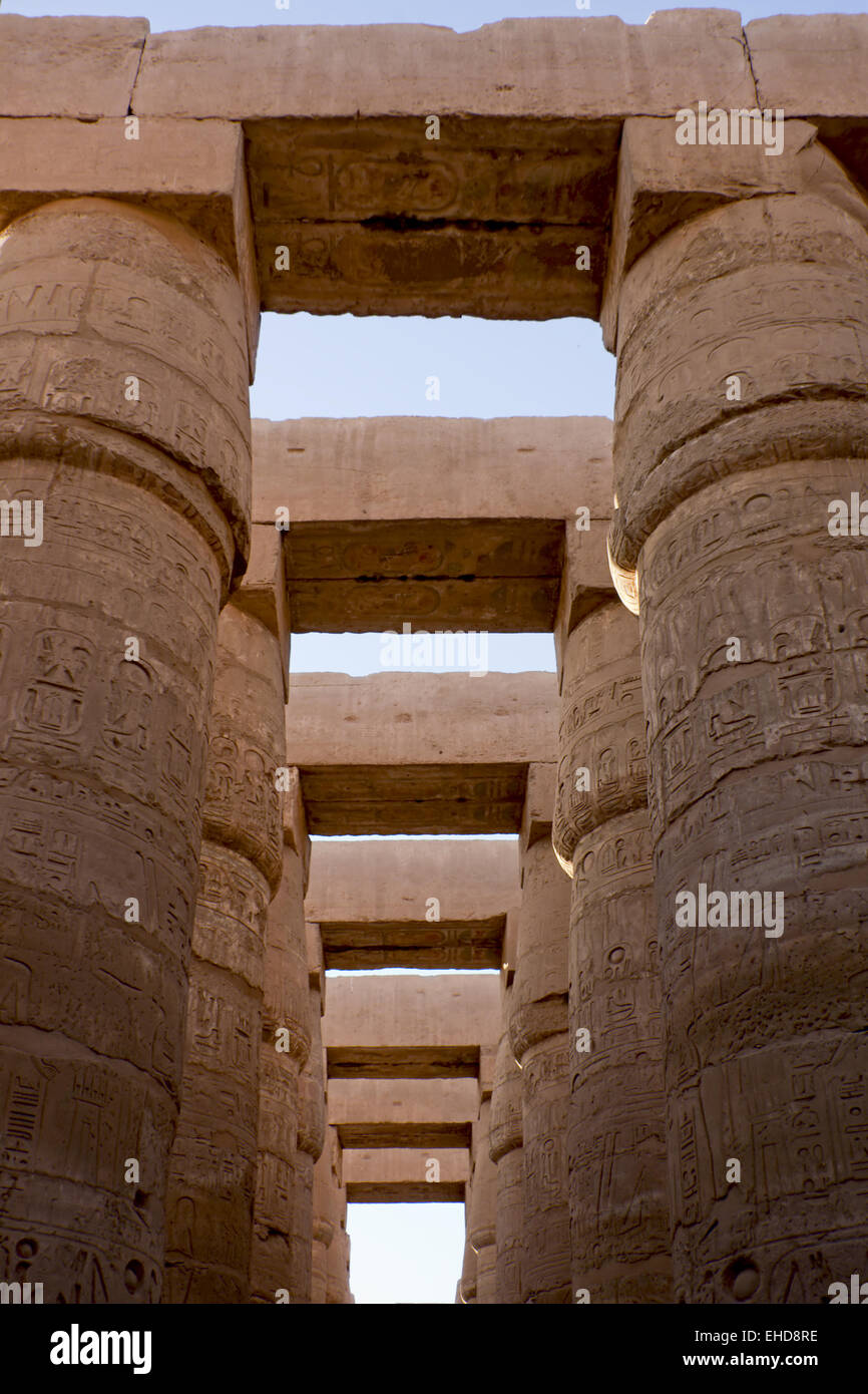 Hypostyle Hall at Karnak Temple Stock Photo - Alamy