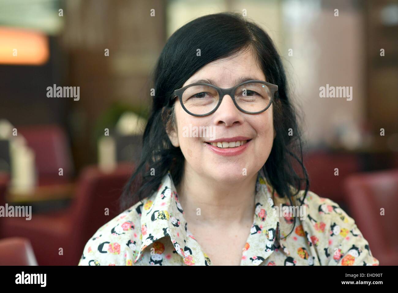 Cologne, Germany. 12th Mar, 2015. Author Katja Alves poses at the Lit ...
