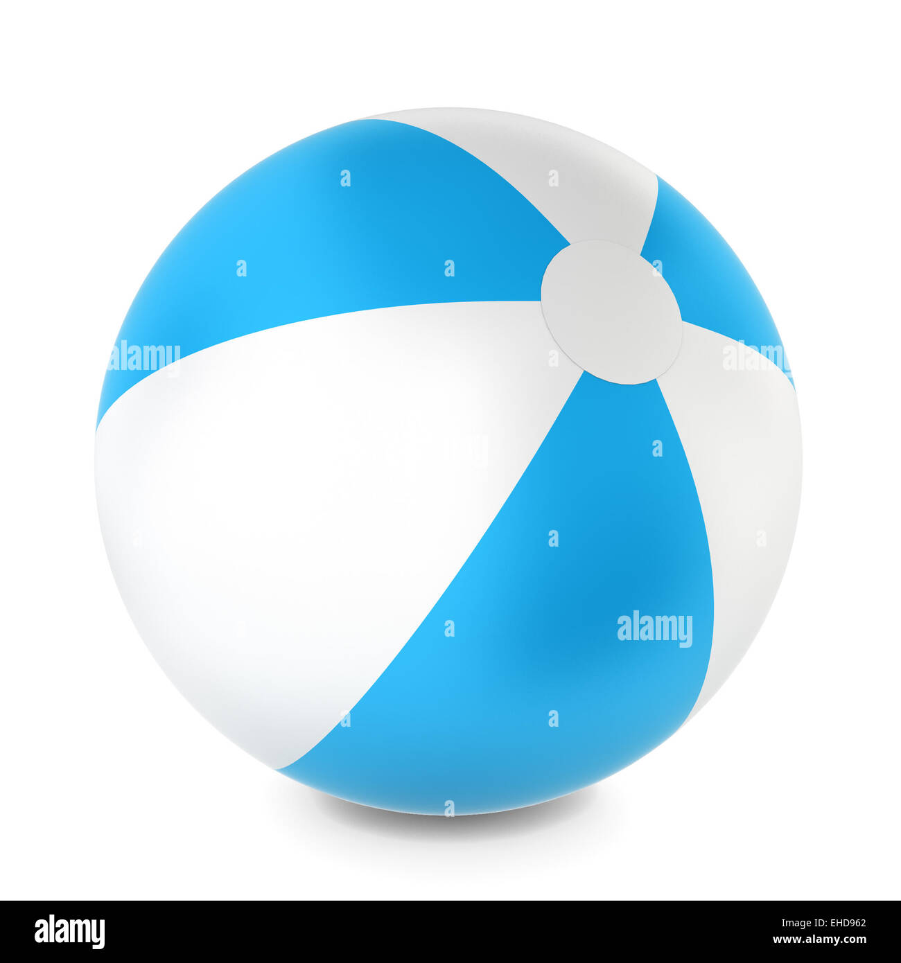 Beach ball. 3d illustration on white background Stock Photo - Alamy