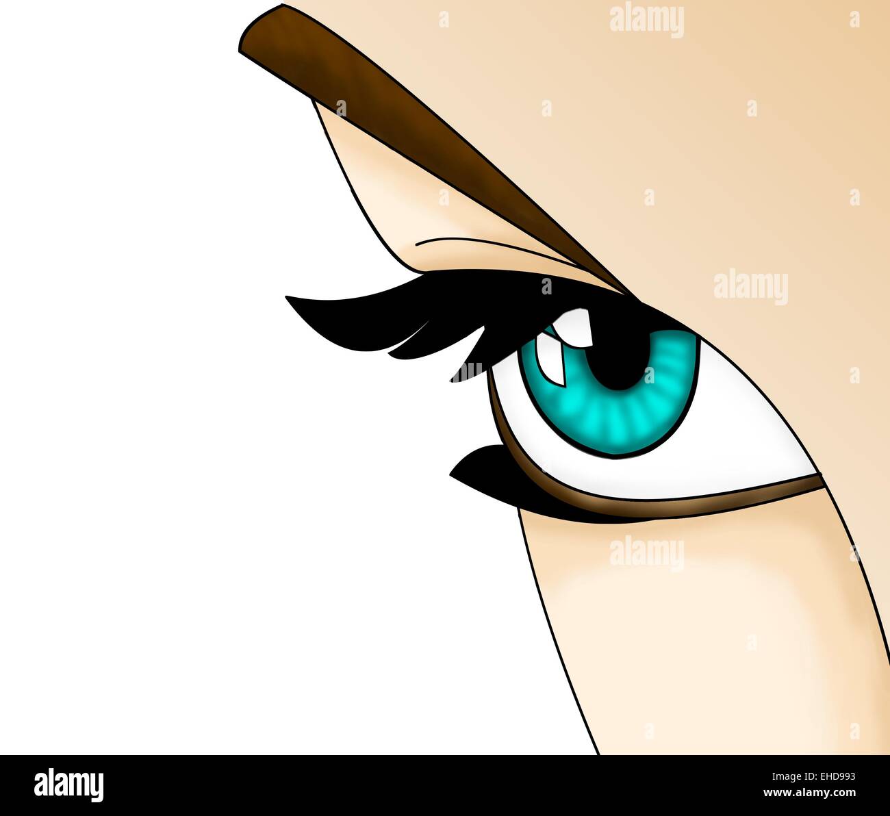 Cartoon eyelashes hi-res stock photography and images - Alamy