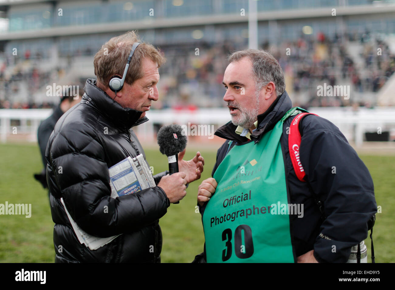 11.03.2015 - Cheltenham; Sportsphotographer Dan Abraham in interview ...
