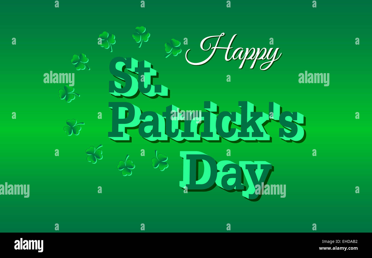 Happy Saint Patricks Day background Stock Photo - Alamy