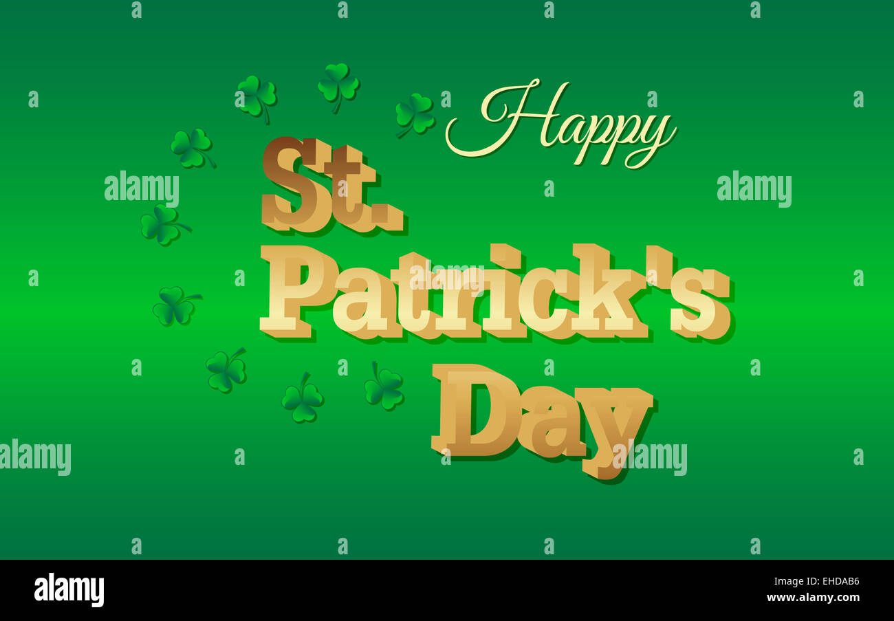 Happy Saint Patricks Day background Stock Photo - Alamy