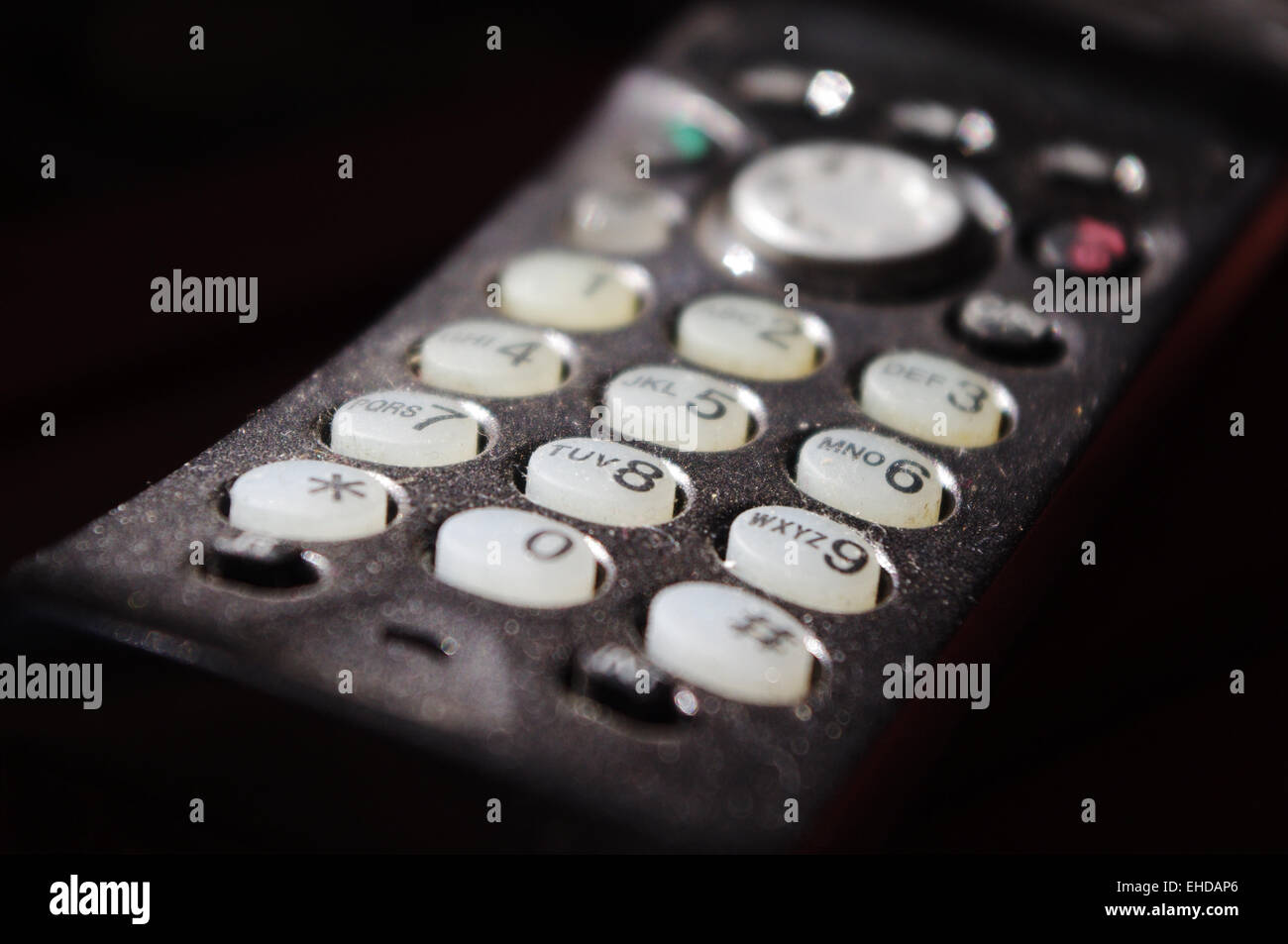 A close up of dusty keypad of phone Stock Photo - Alamy