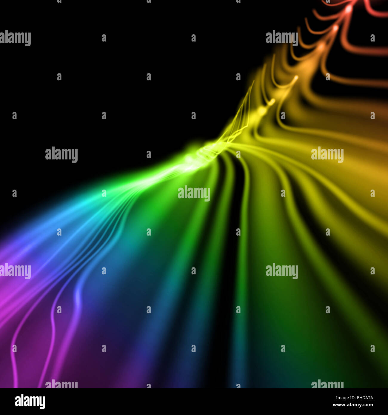 bright colorful wavy smooth background Stock Photo - Alamy