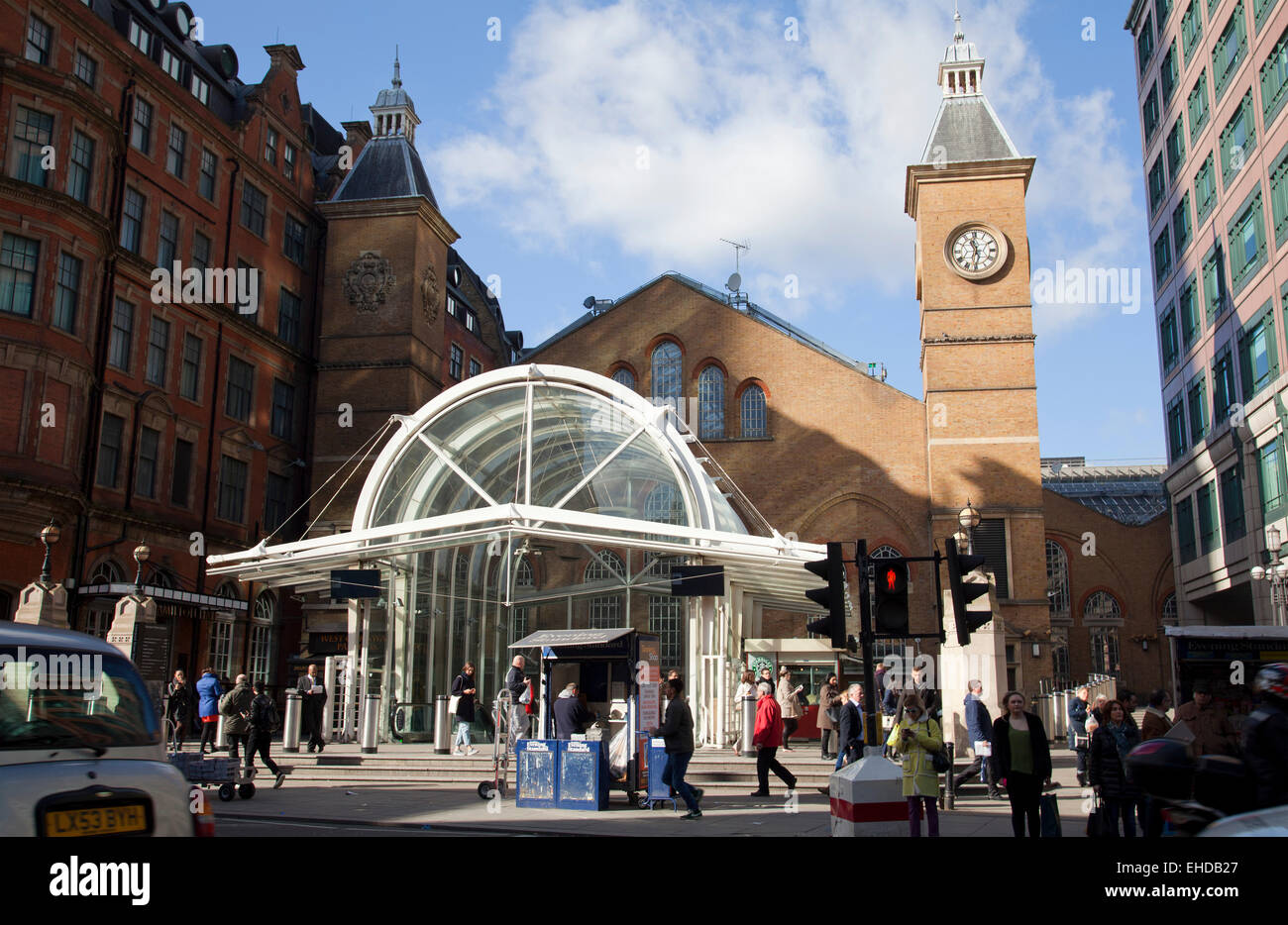 Liverpool Terminus Station Exit in London - UK Stock Photo - Alamy