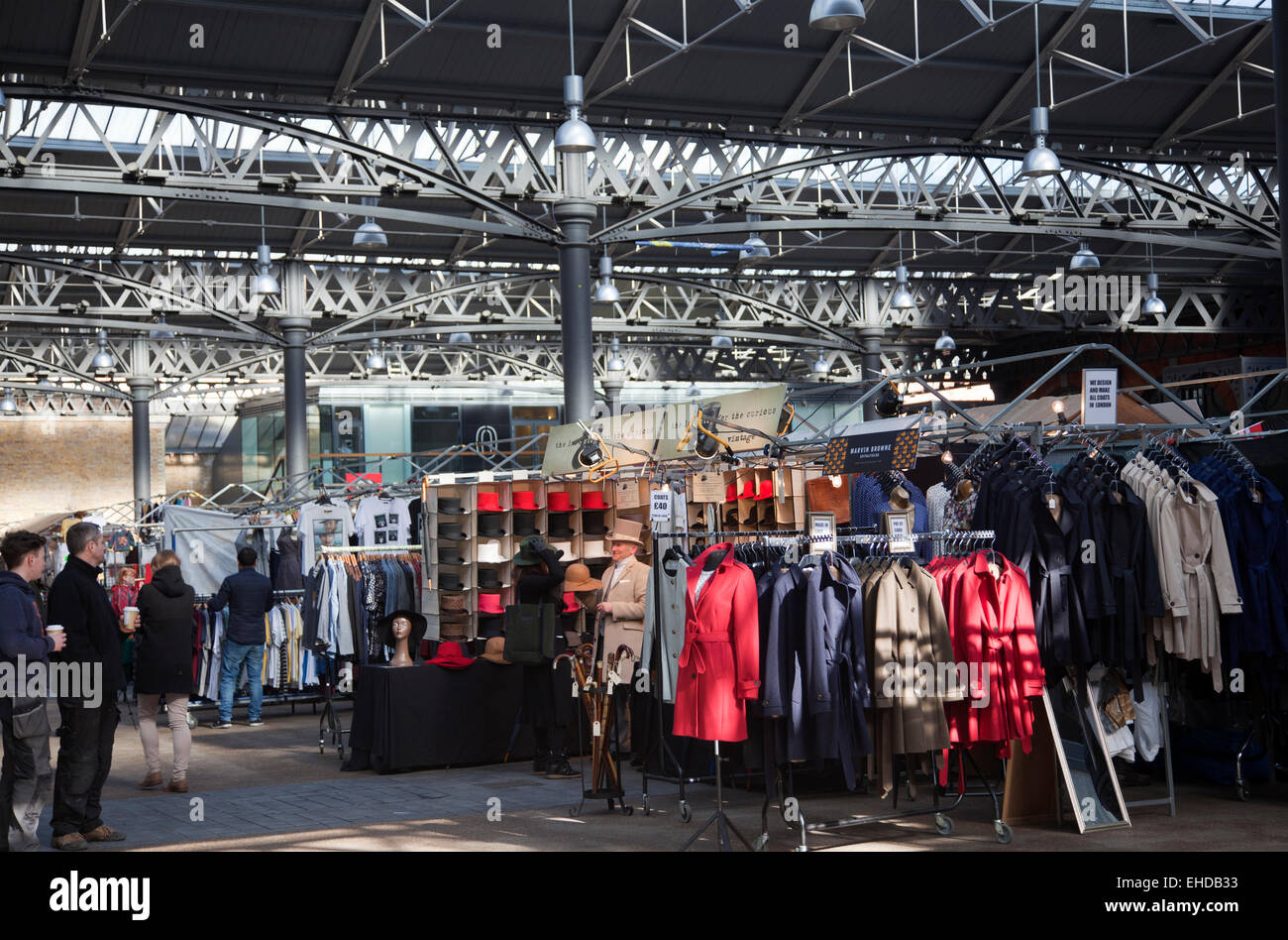 Vintage clothing spitalfields market london hi-res stock photography ...
