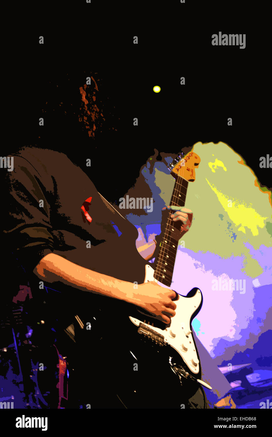 Heavy metal guitar player hi-res stock photography and images - Alamy