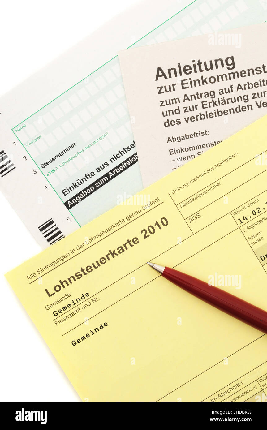 Lohnsteuerkarte High Resolution Stock Photography and Images - Alamy