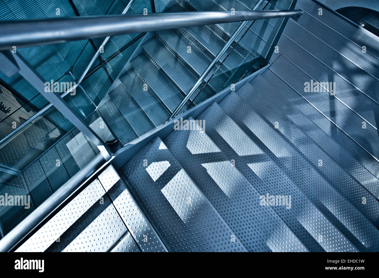 Stair steps down Stock Photo - Alamy