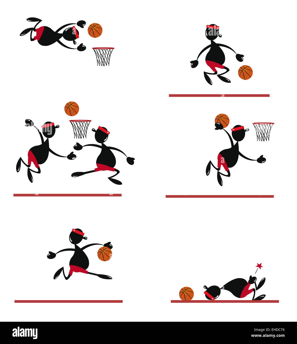 Funny Basket Player Stock Photo - Alamy