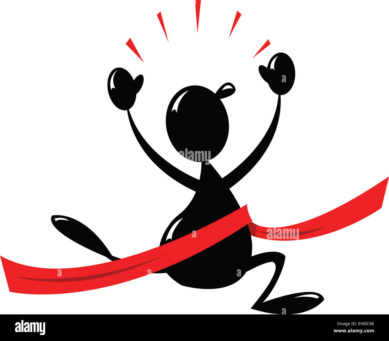 Crossing Finish Line Stock Photo - Alamy