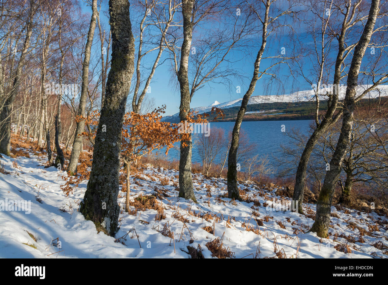 schiehallion mountain highland perthshire loch rannoch view through ...