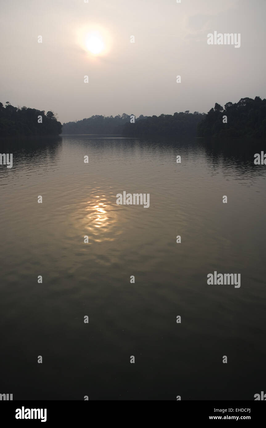 sun reflection on a lake Stock Photo - Alamy
