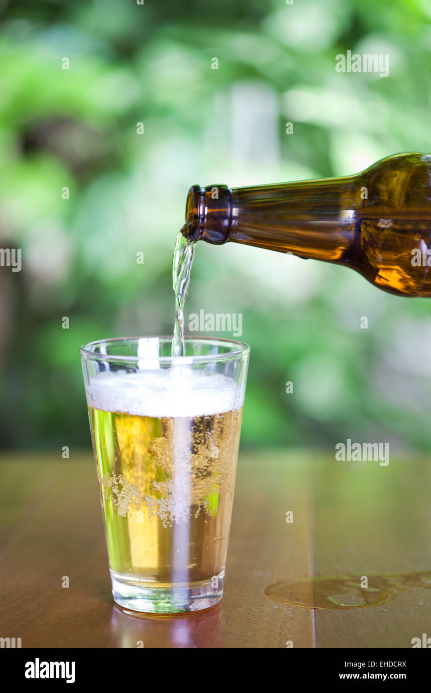 A glass of cold beer Stock Photo - Alamy