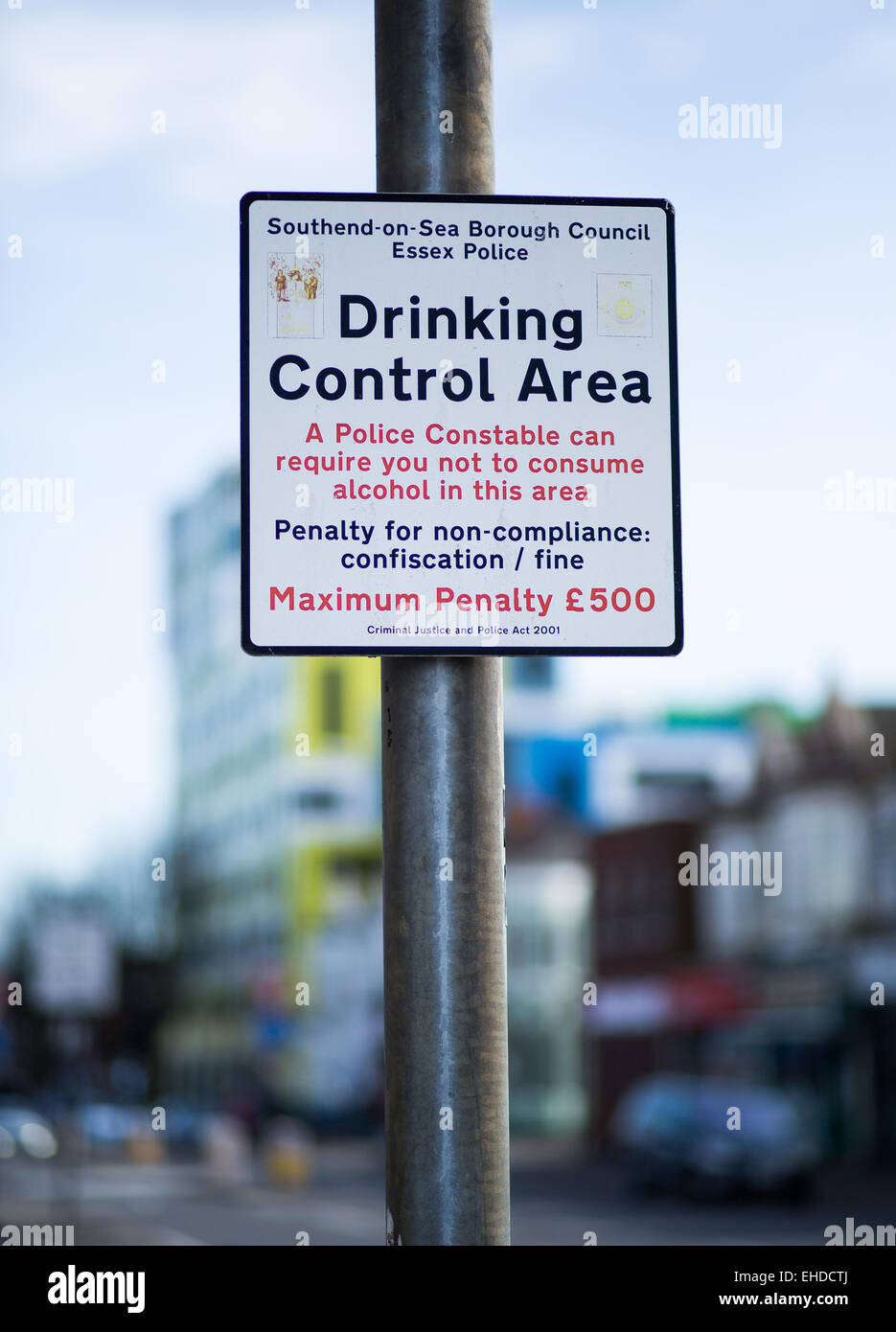 Police alcohol drinking warning sign hi-res stock photography and ...