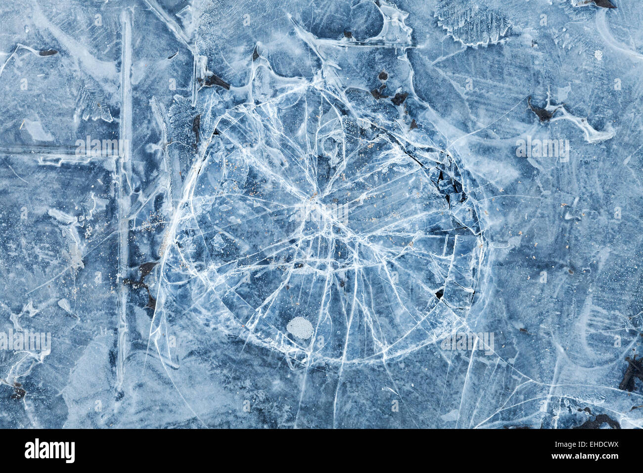 Blue toned macro background texture of broken ice surface Stock Photo ...
