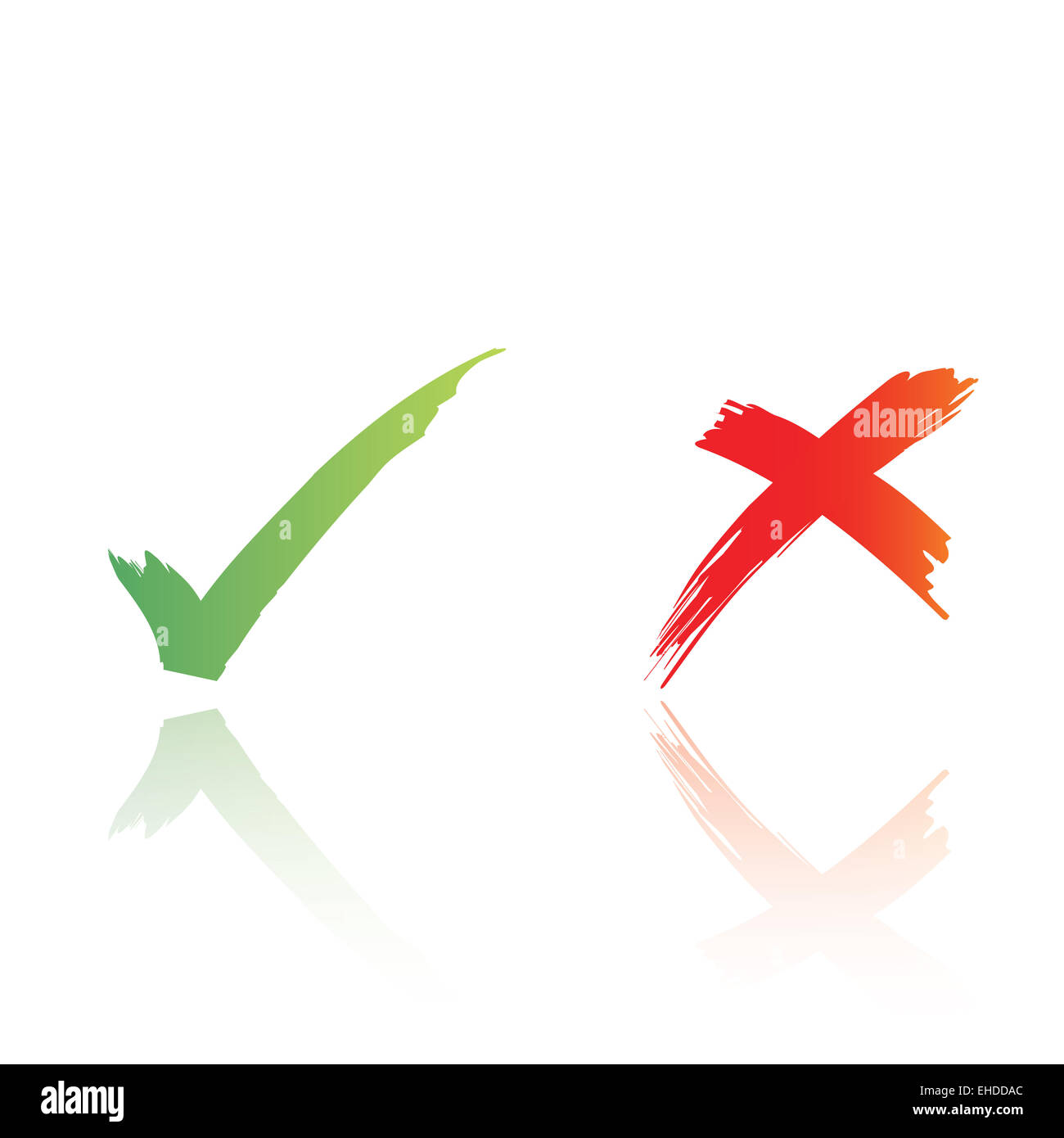 Tick cross hi-res stock photography and images - Alamy