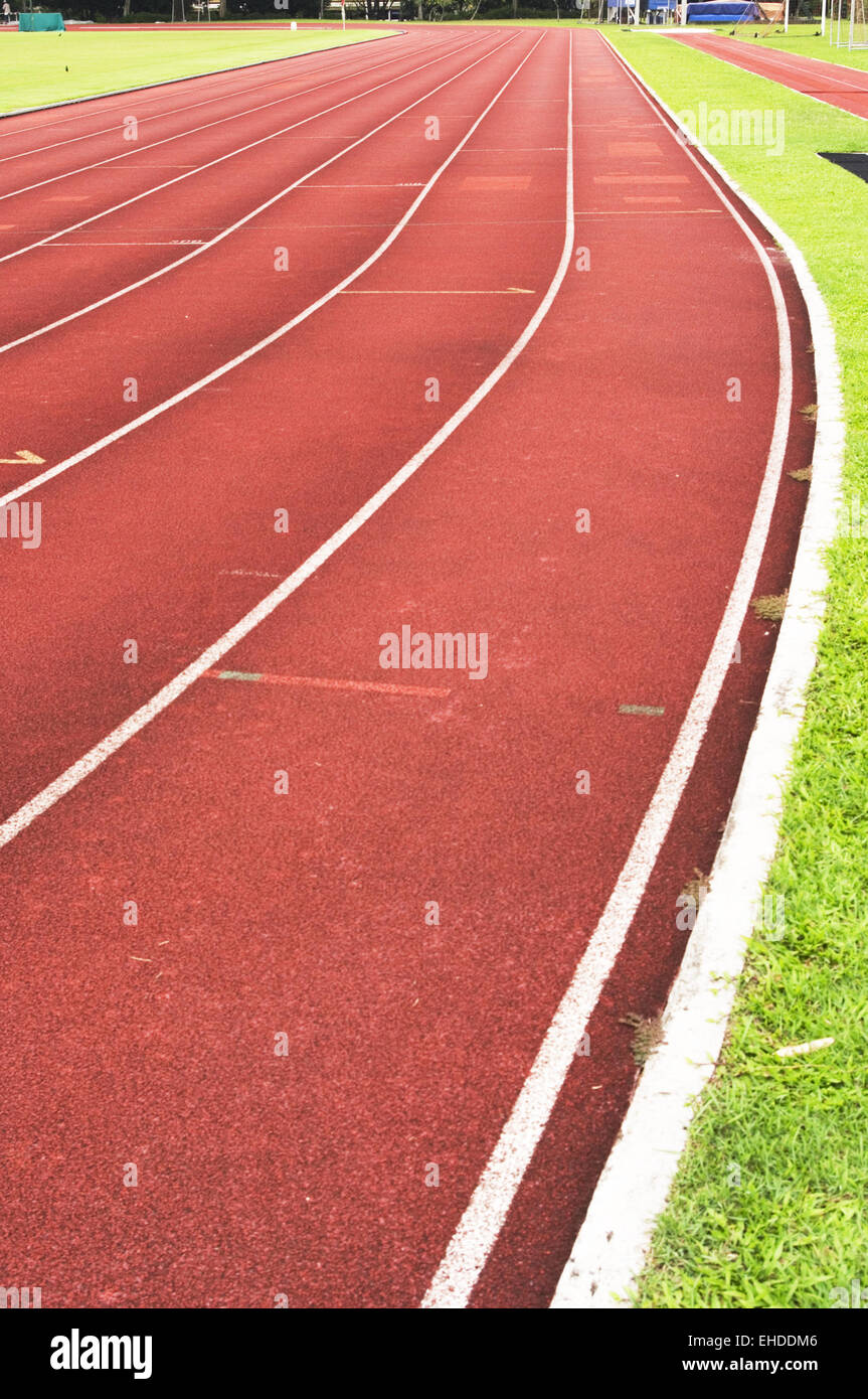 running track for race Stock Photo - Alamy