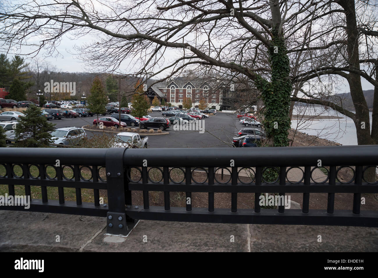 View from bridge on Inn at Lambertville Station, Lambertville, New ...