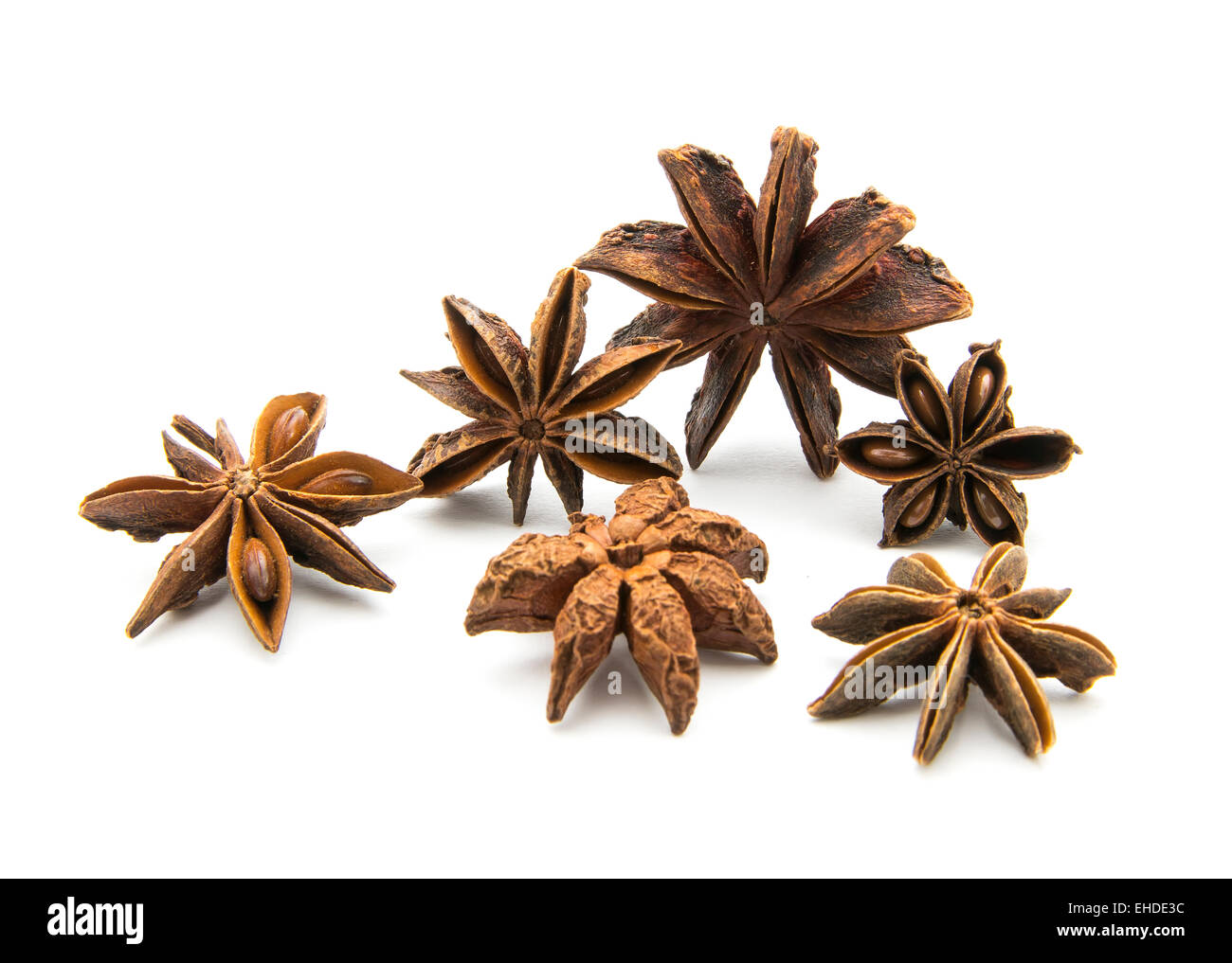 star anise isolated on white background Stock Photo - Alamy