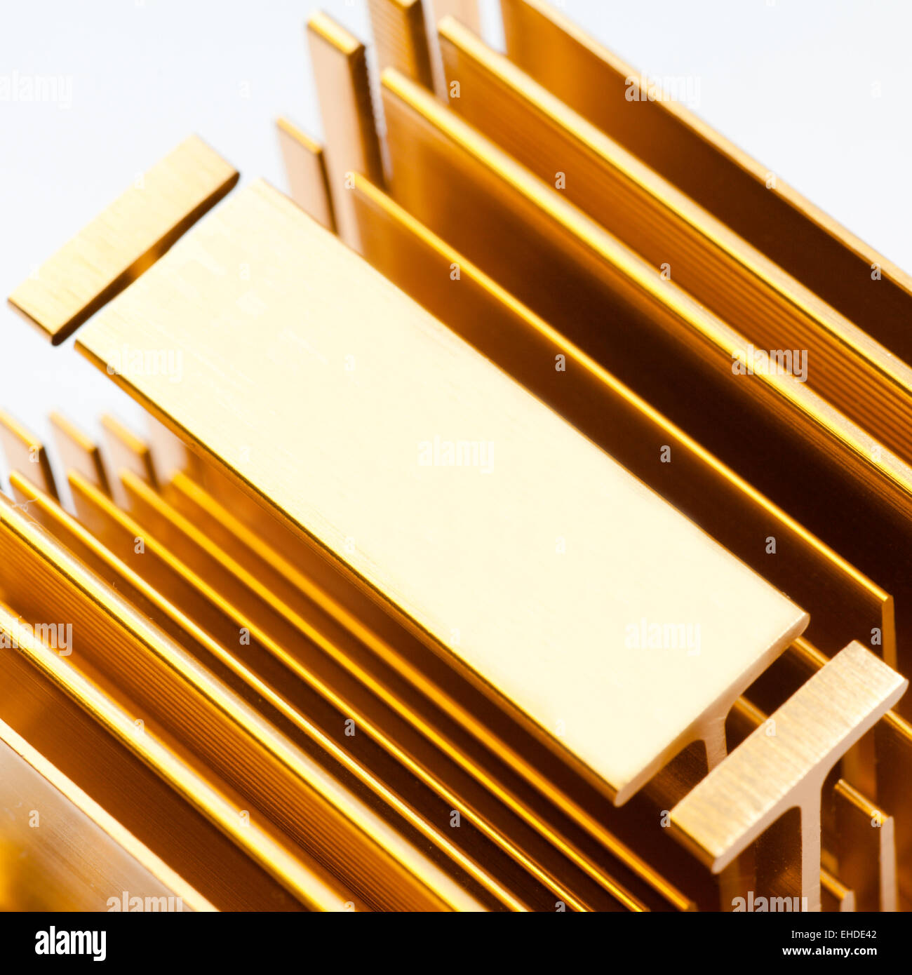 Gold radiator close-up Stock Photo - Alamy