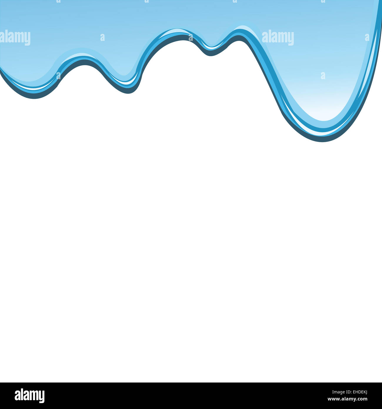 blue paint dripping down Stock Photo - Alamy