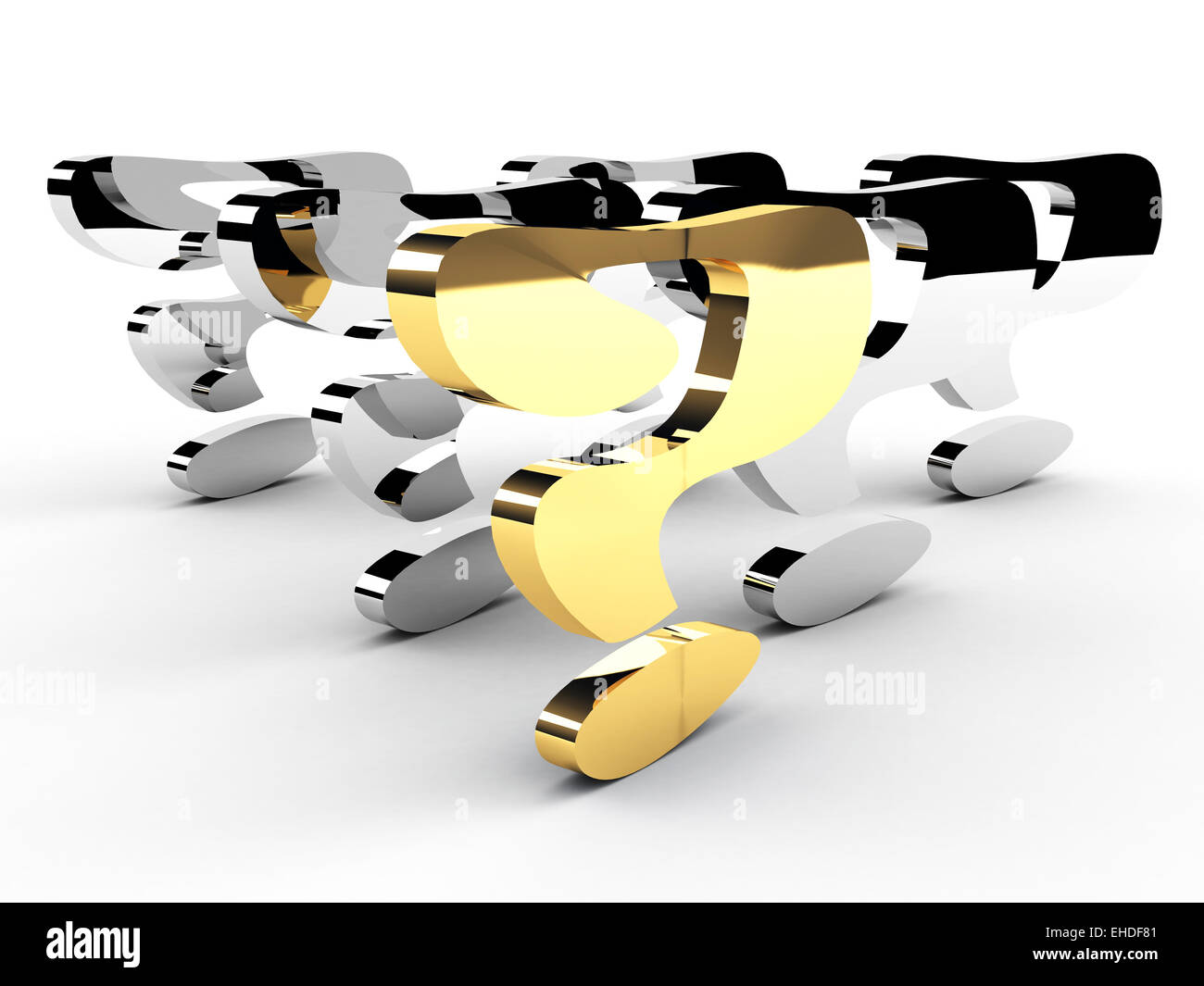 gold question-mark mark leadership conception Stock Photo - Alamy