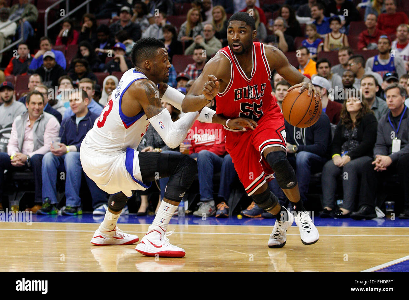 Overtime. 11th Mar, 2015. Chicago Bulls guard E'Twaun Moore (55) in ...