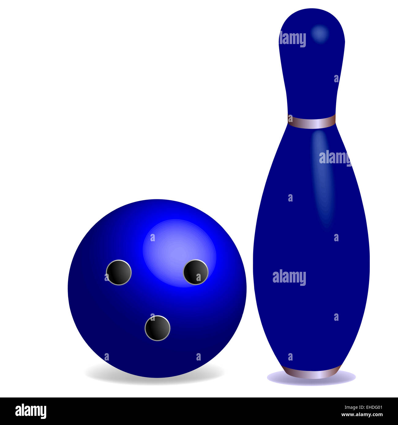 Bowling ball target concept Cut Out Stock Images & Pictures - Alamy