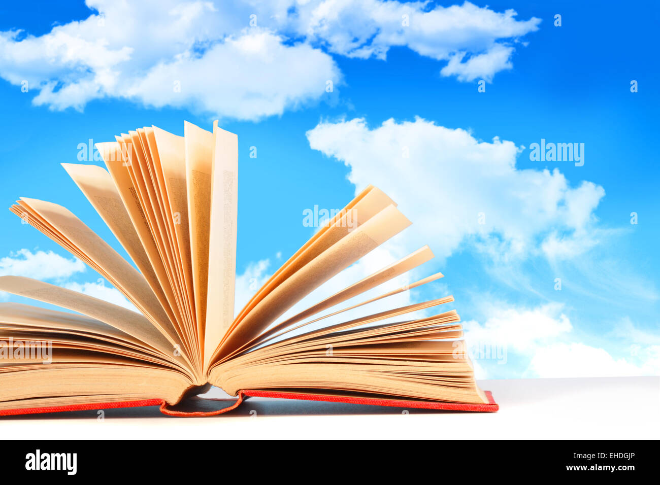 Open blue book back hi-res stock photography and images - Alamy